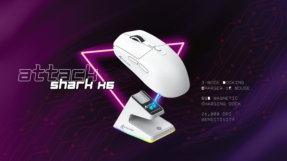 Tech Trend: Attack Shark X6 PAW3395 Bluetooth Mouse — EQ Trend Shop