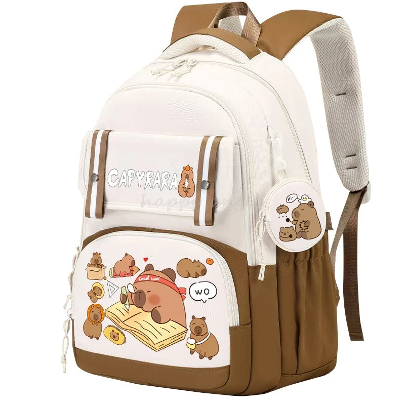 Cute Capybara Backpacks Mochilas aestethic Backpacks for Teenager Canv ...