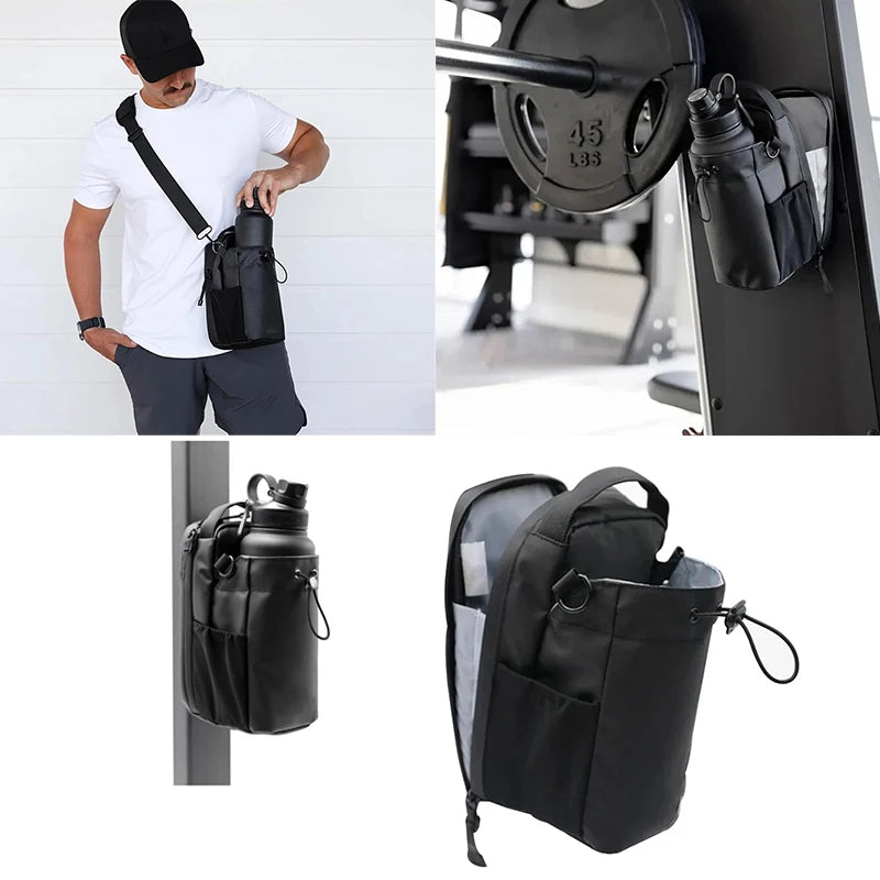 2025 New Magnetic Water Bottle Pouch Bag Gym-specific Water Cup Holder ...